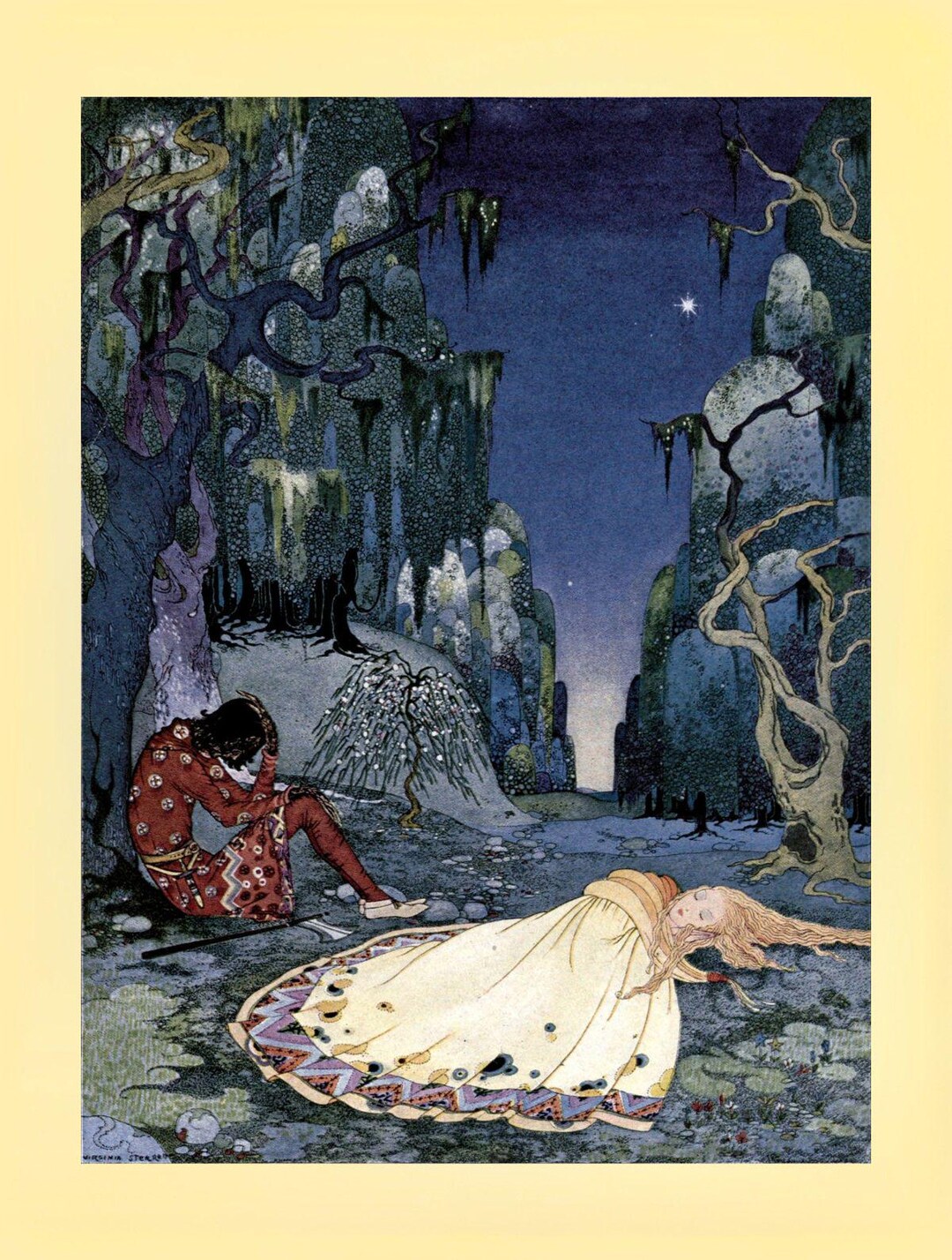 Virginia Sterrett Art Print: Ourson and Violette, Fantasy Illustration ...
