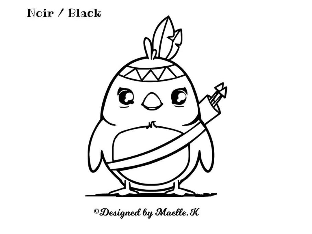 Heat Transfer Bird 'indian Piou", Heat Transfer to Iron, Bird Iron On ...