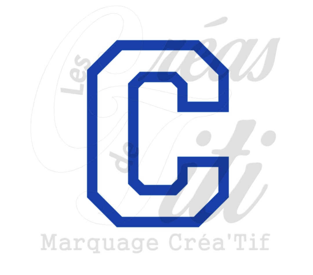 Monogram HTV - University Font - Color and Size of Your Choice - Etsy