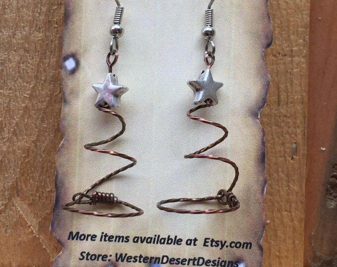 Lasso Christmas Tree Earrings - Etsy