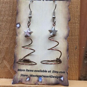 Lasso Christmas Tree Earrings | Etsy