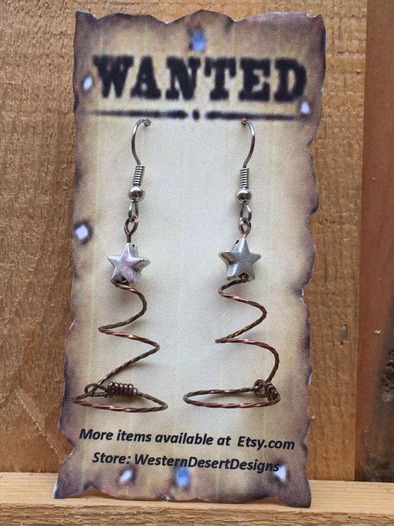 Lasso Christmas Tree Earrings | Etsy