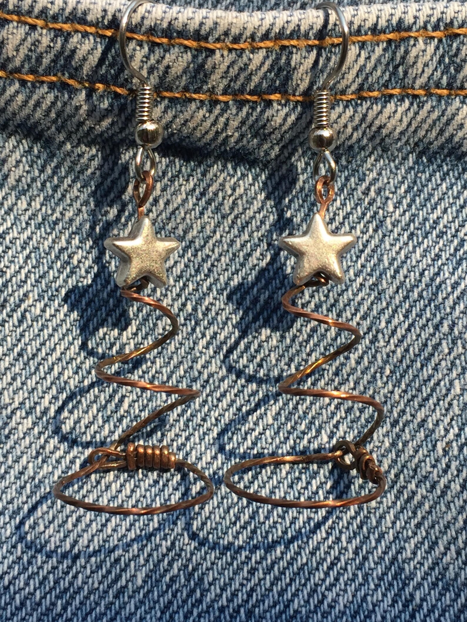 Lasso Christmas Tree Earrings | Etsy