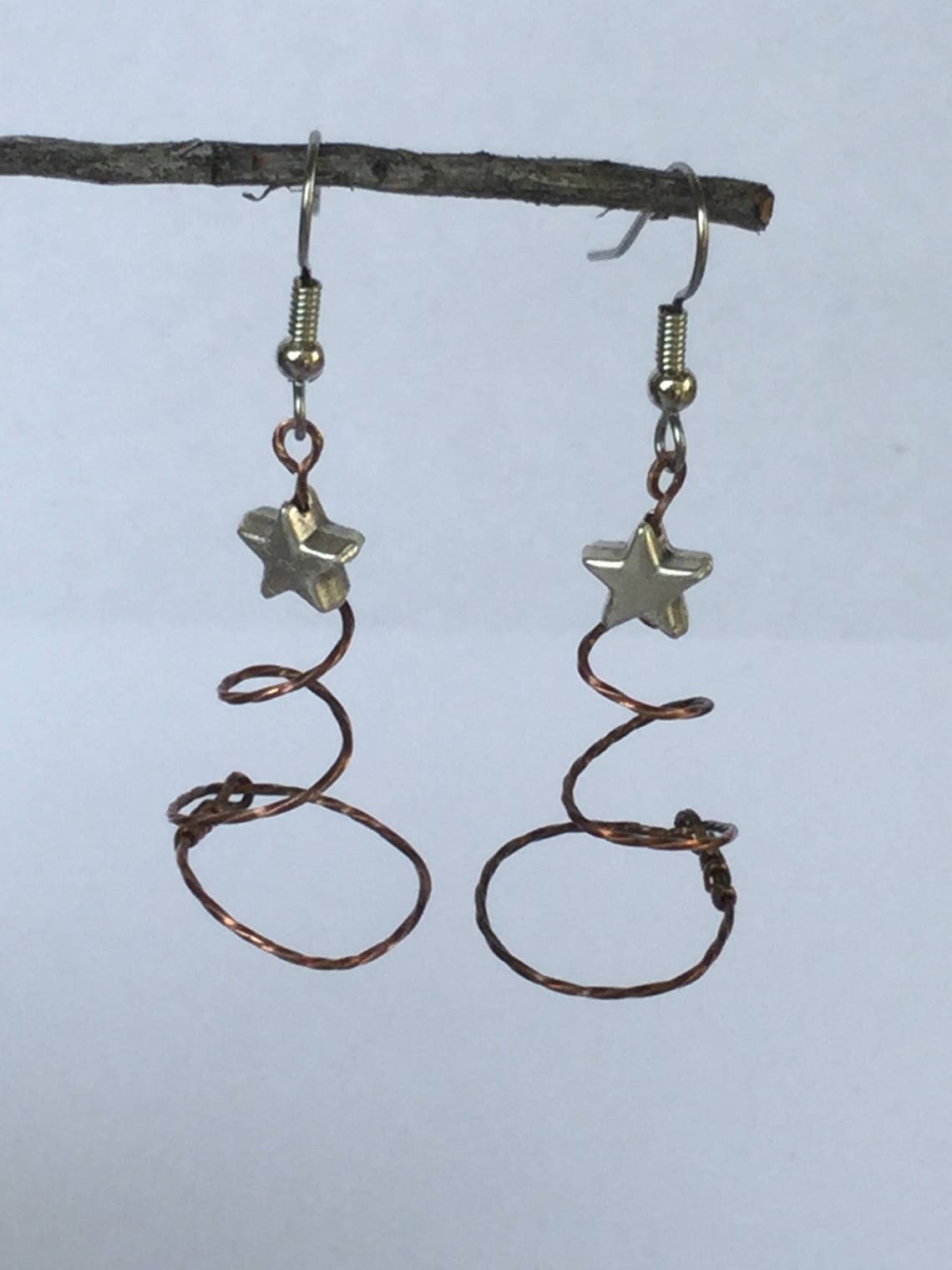 Lasso Christmas Tree Earrings | Etsy