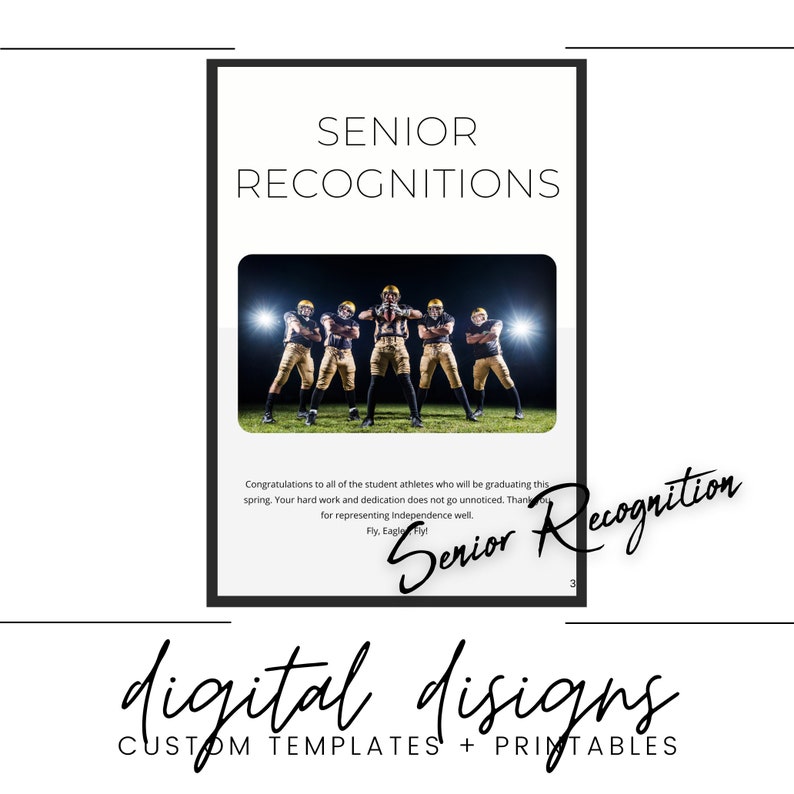 8.5x11in Custom Sports Program Template, 30+ Pages, Editable, Printable ...