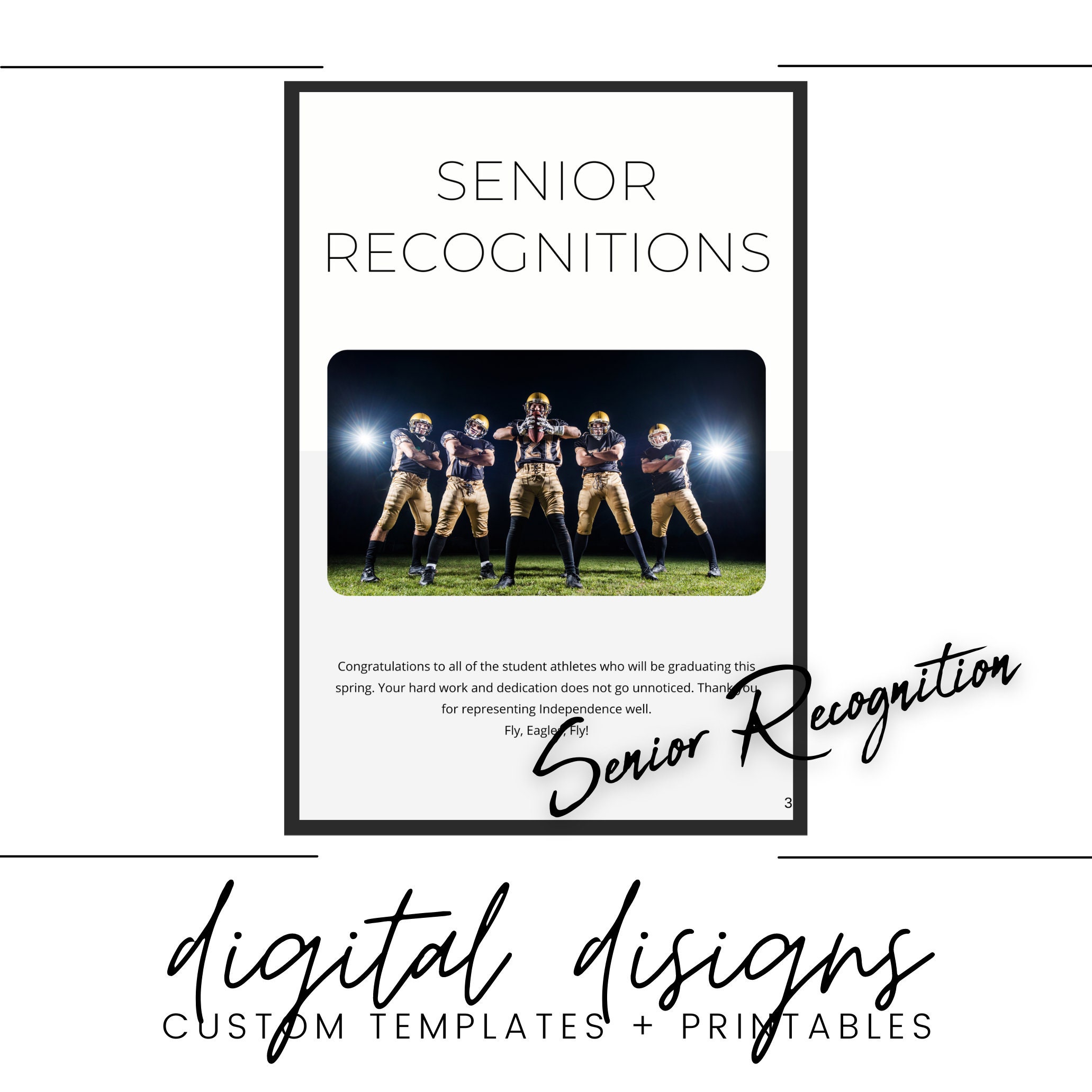 8.5x11in Custom Sports Program Template, 30+ Pages, Editable, Printable ...