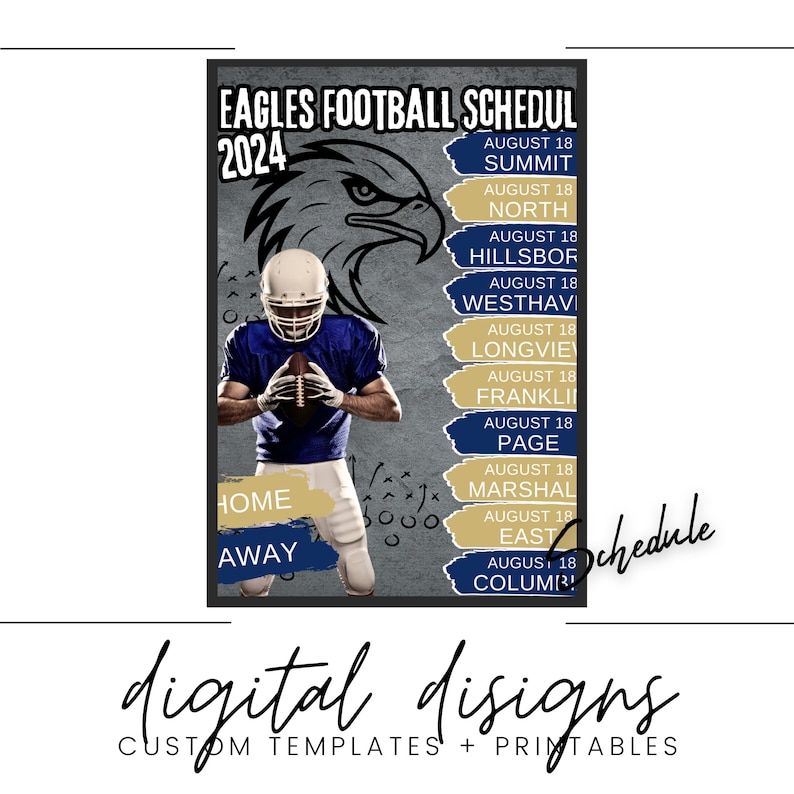 8.5x11in Custom Sports Program Template, 30+ Pages, Editable, Printable ...