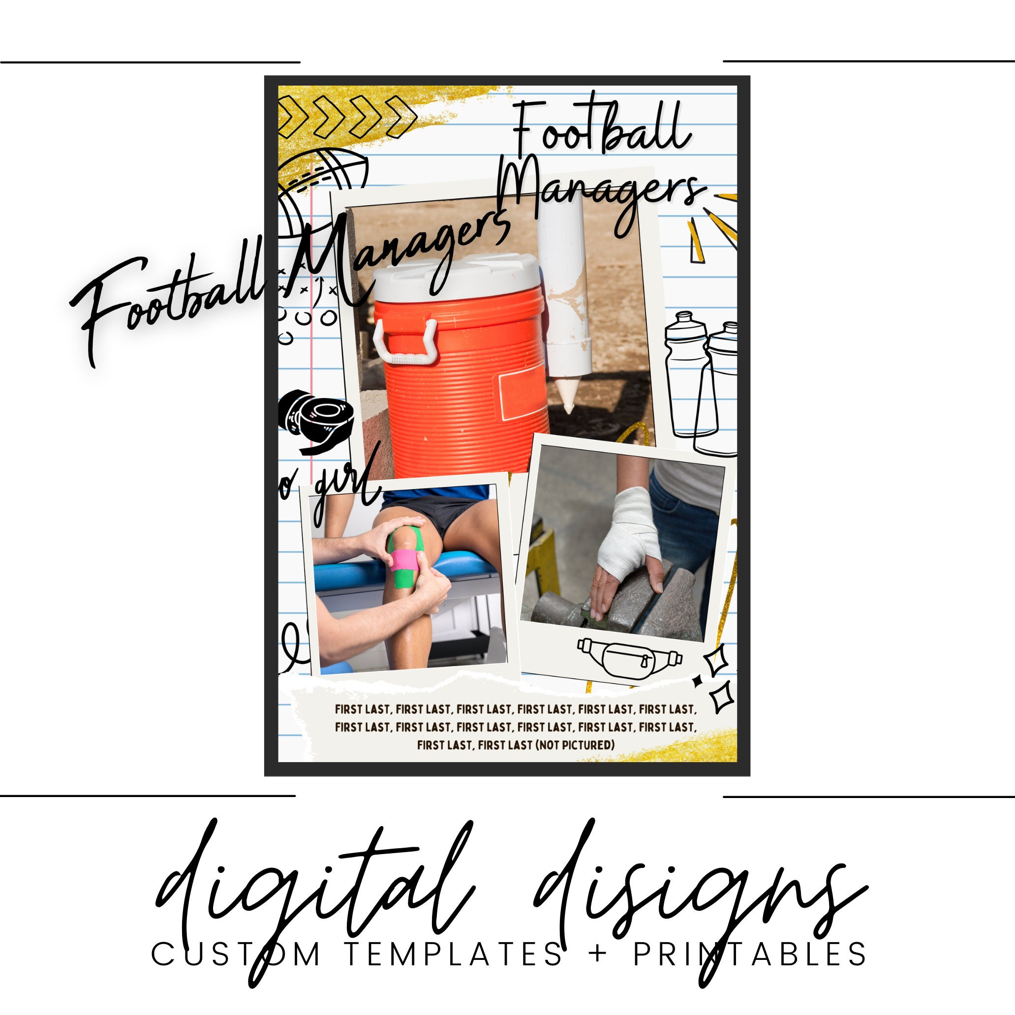 8.5x11in Custom Sports Program Template, 30+ Pages, Editable, Printable ...