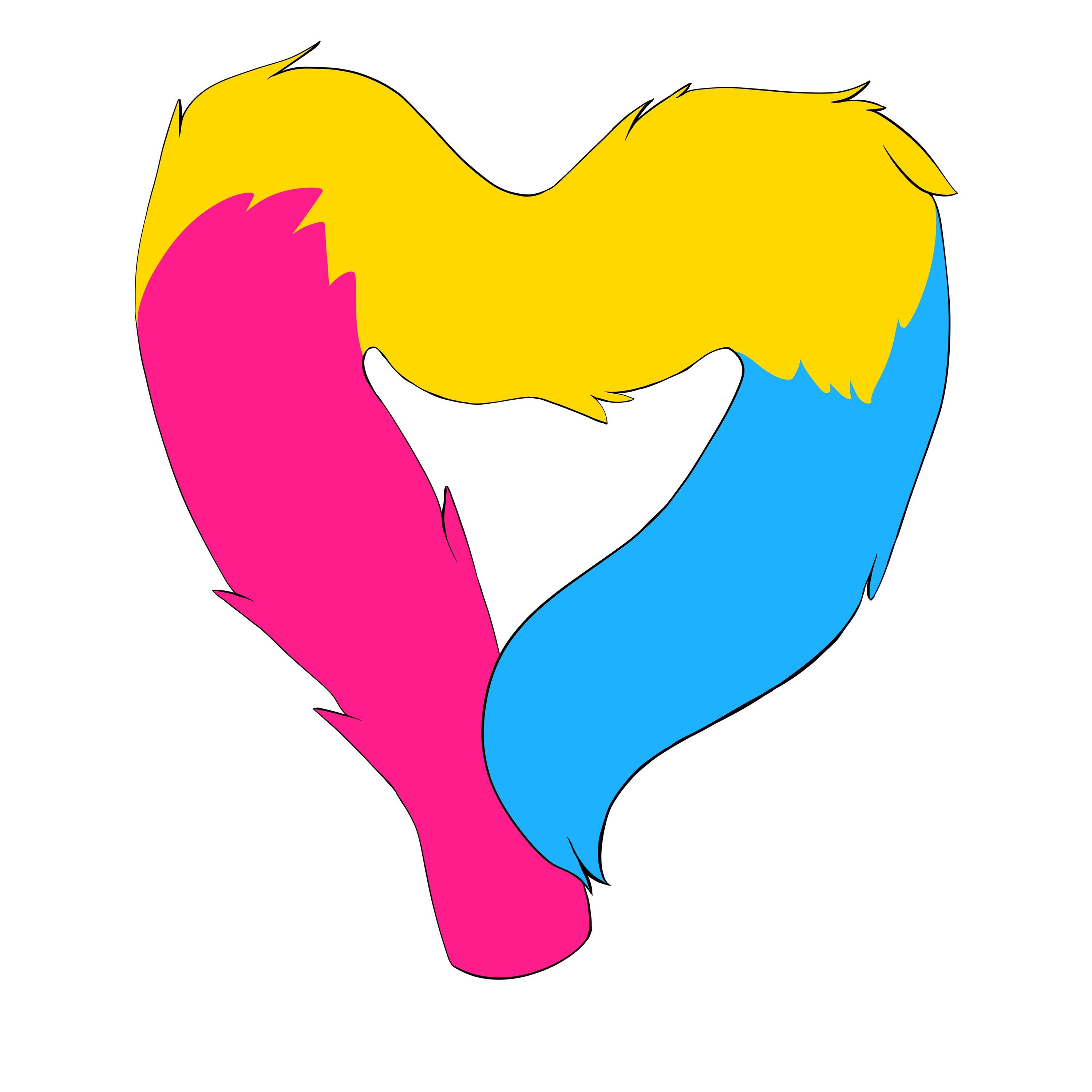 Heart Shaped Pride Tails - Etsy