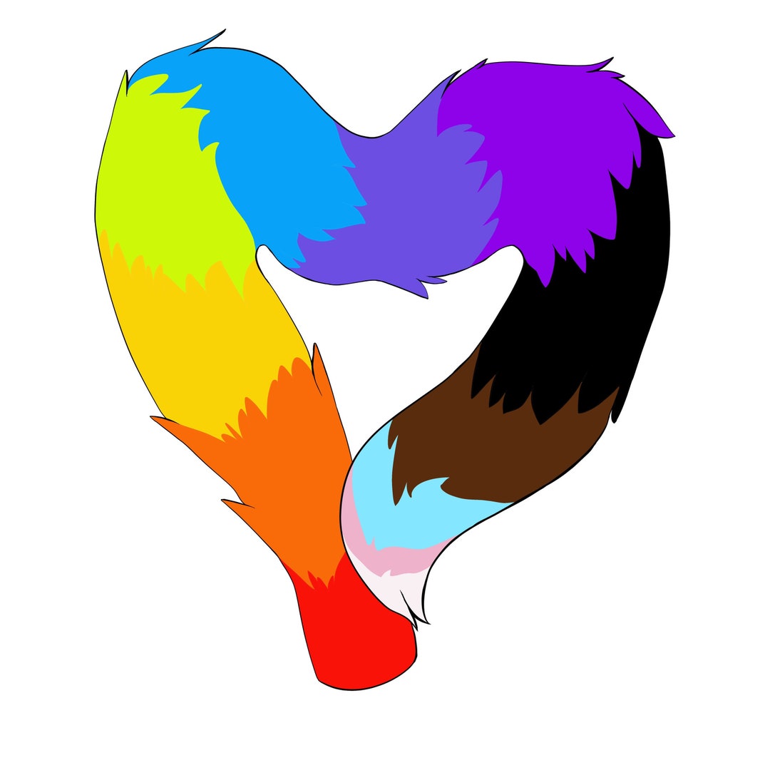 Heart Shaped Pride Tails - Etsy