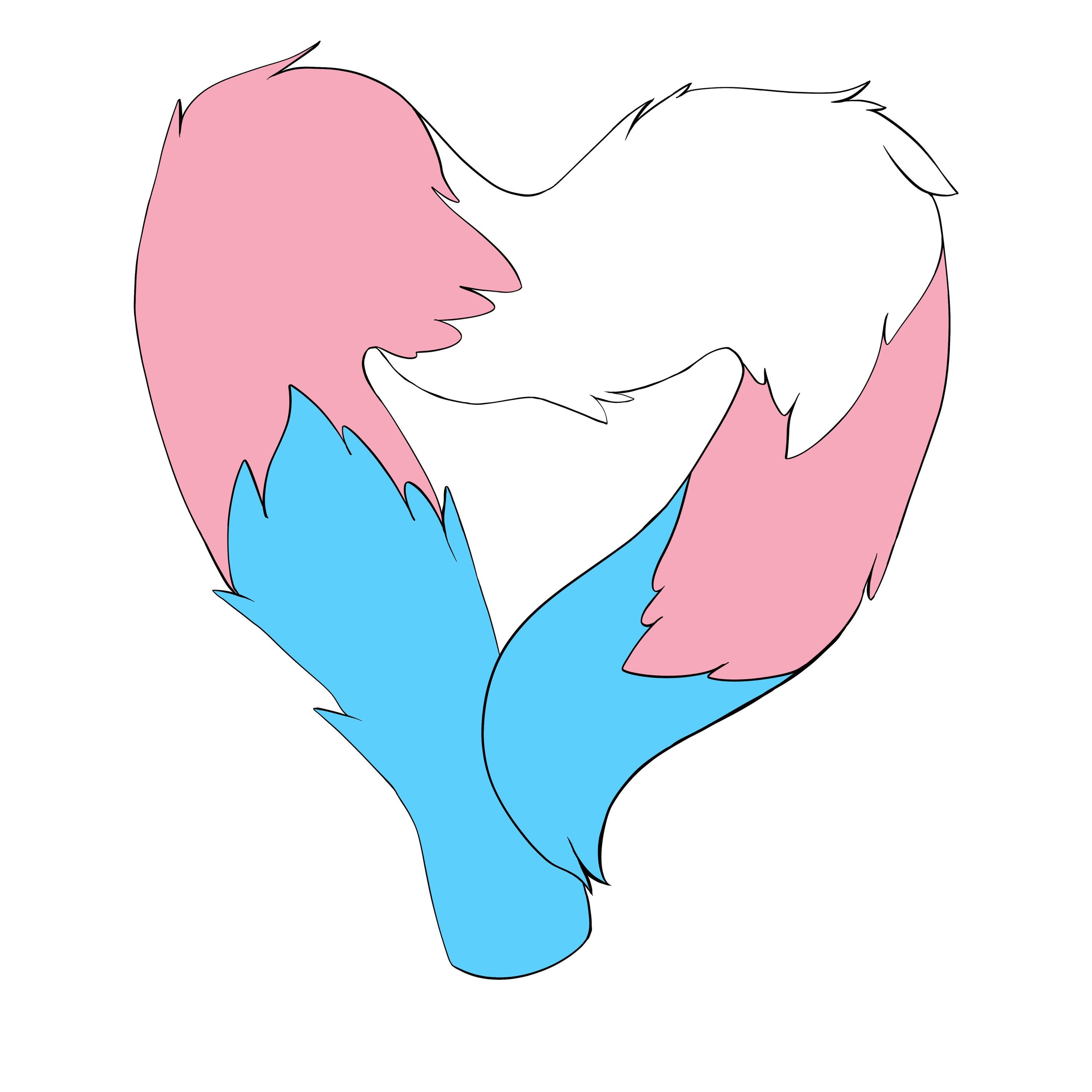Heart Shaped Pride Tails - Etsy