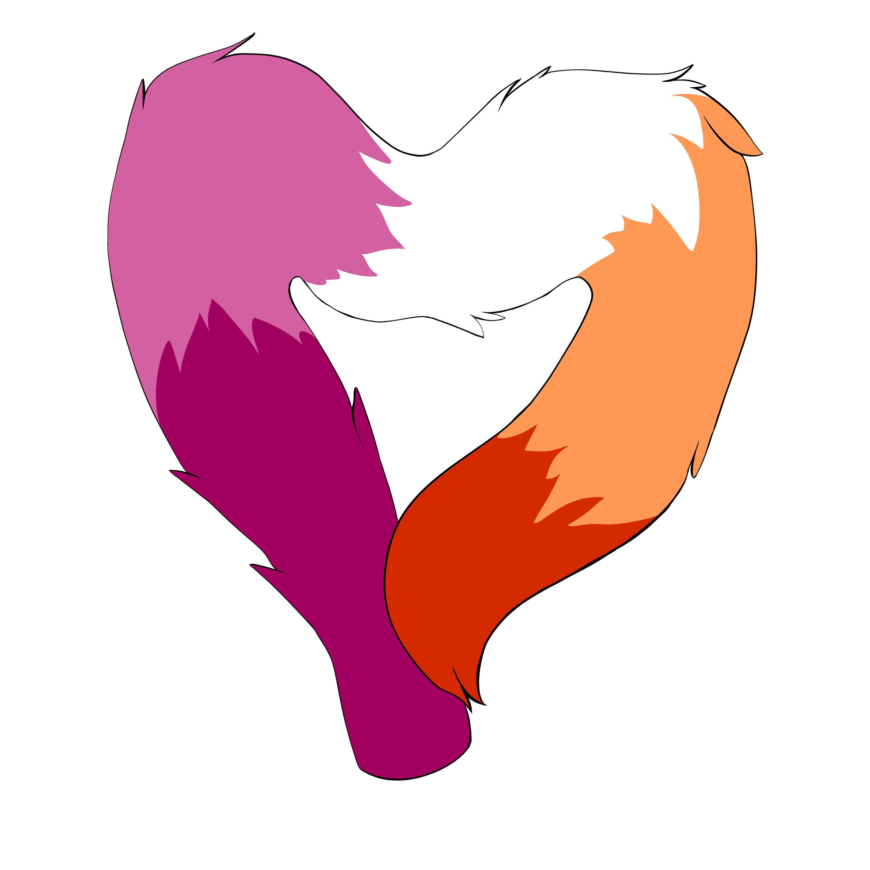 Heart Shaped Pride Tails - Etsy