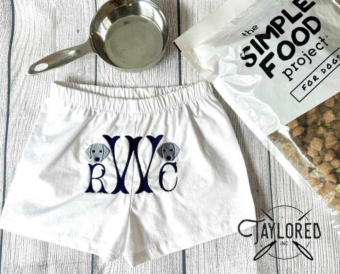 Monogrammed Puppy Baby Boxers | Monogrammed Baby Boxers | Monogrammed ...