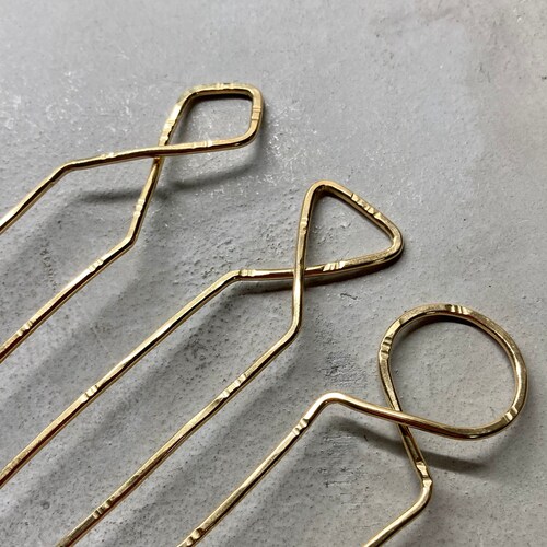 Loop Brass Hair Pin - Etsy
