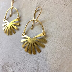 Sun Drop Hoop Earrings - Etsy