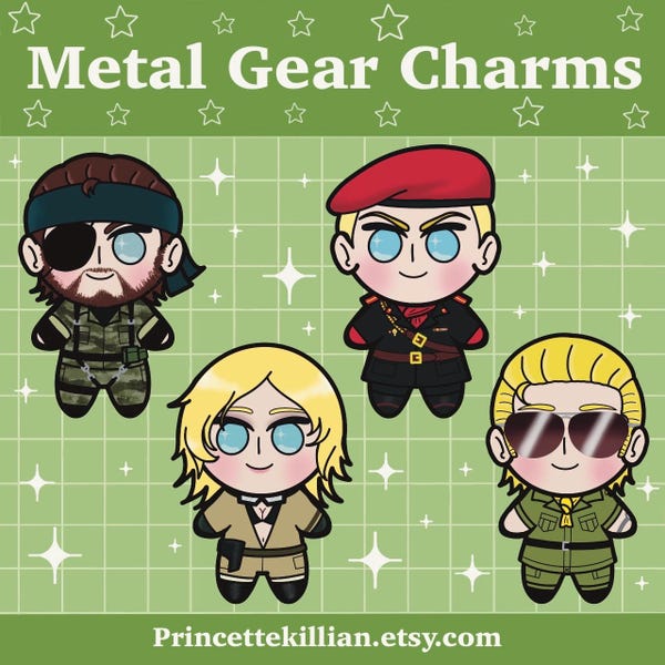 Metal Gear Keychain - Etsy