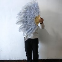16*32inch Hot Pink Large Feather Fan for White Christmas Sister Fans ...