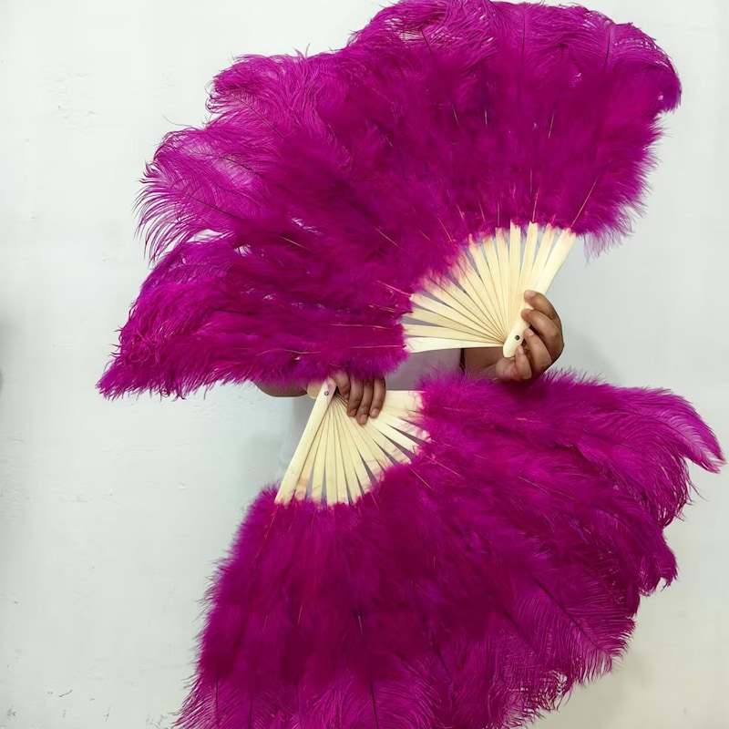 Burlesque Fan Brown - Etsy