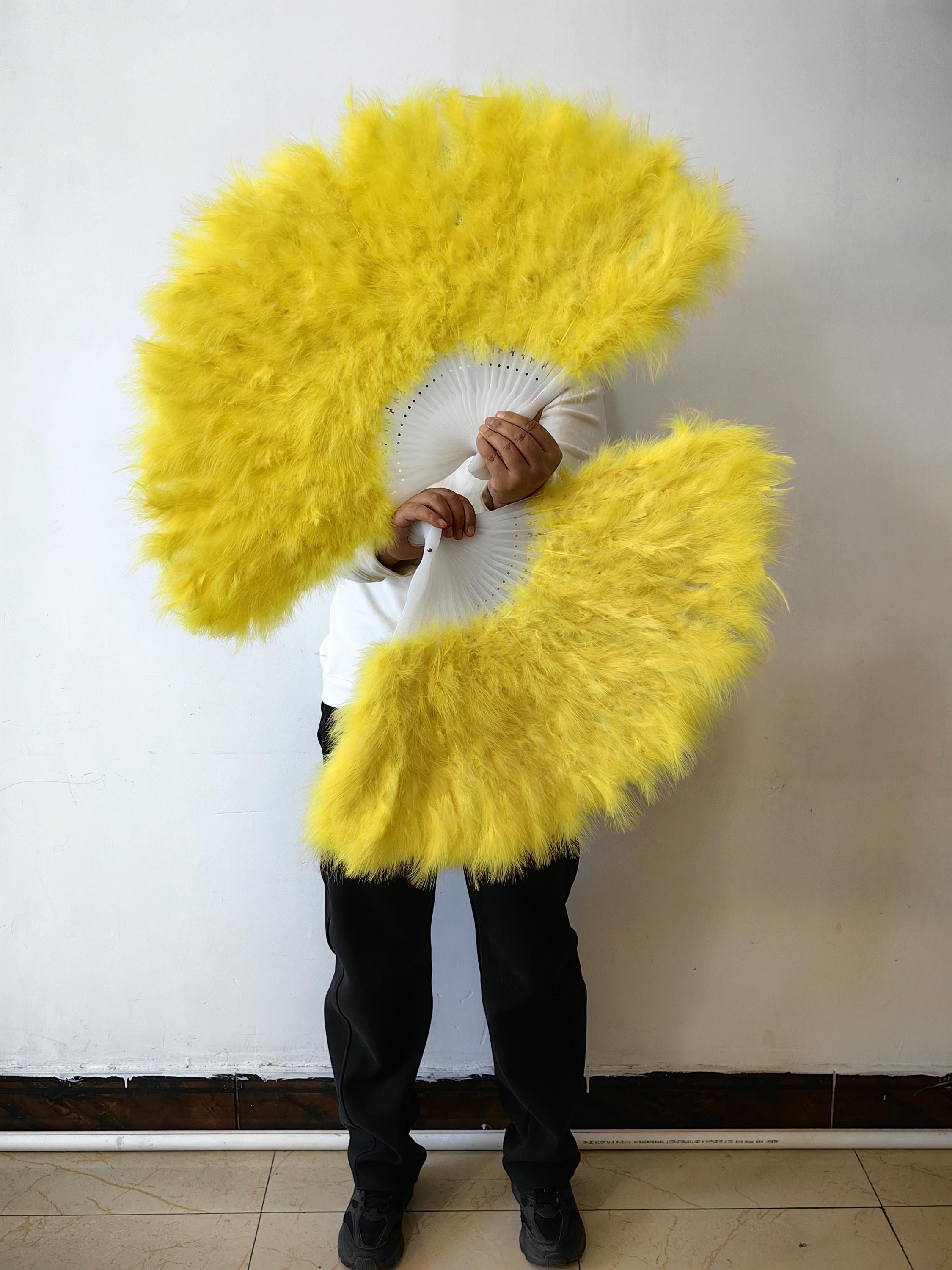 16*32inch Hot Pink Large Feather Fan for White Christmas Sister Fans ...