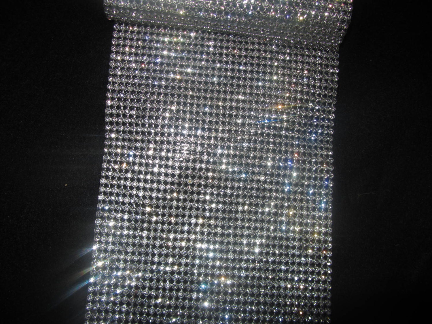 Diamond Table Runner With Real Rhinestone Crystal Wedding - Etsy