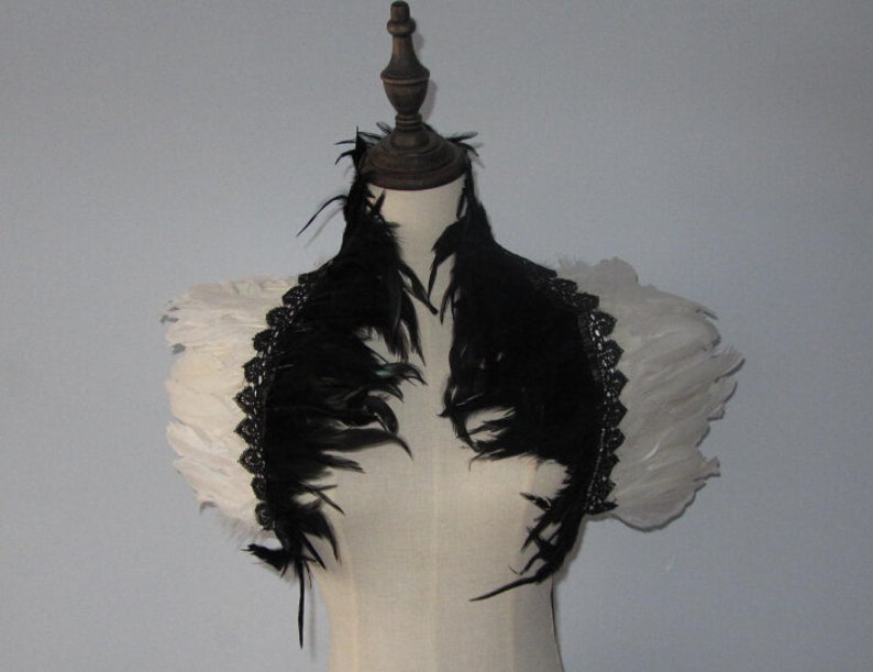 Two Layer Feathers SHAWL Shrug Shoulders Feathers Cape - Etsy