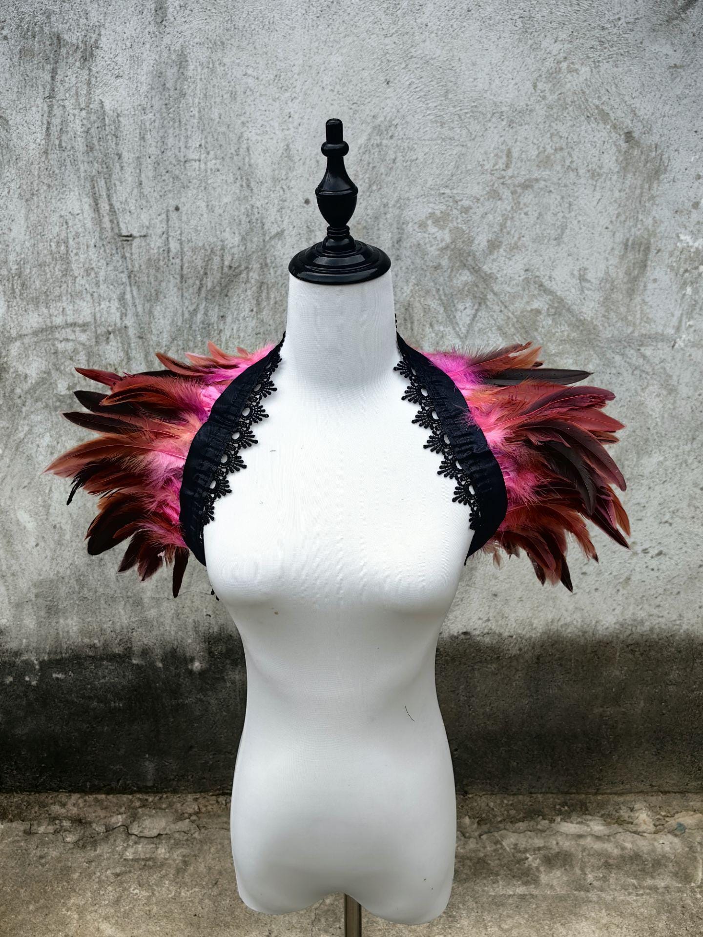 Turquoise Feather Burlesque Dance Costume Feathers SHAWL Shrug ...