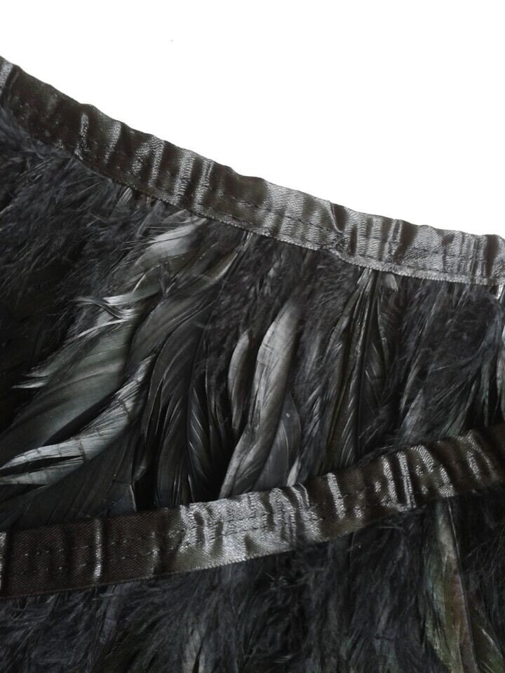 Black Feathers SHAWL Shrug Shoulders Feathers Cape Halloween Costume ...