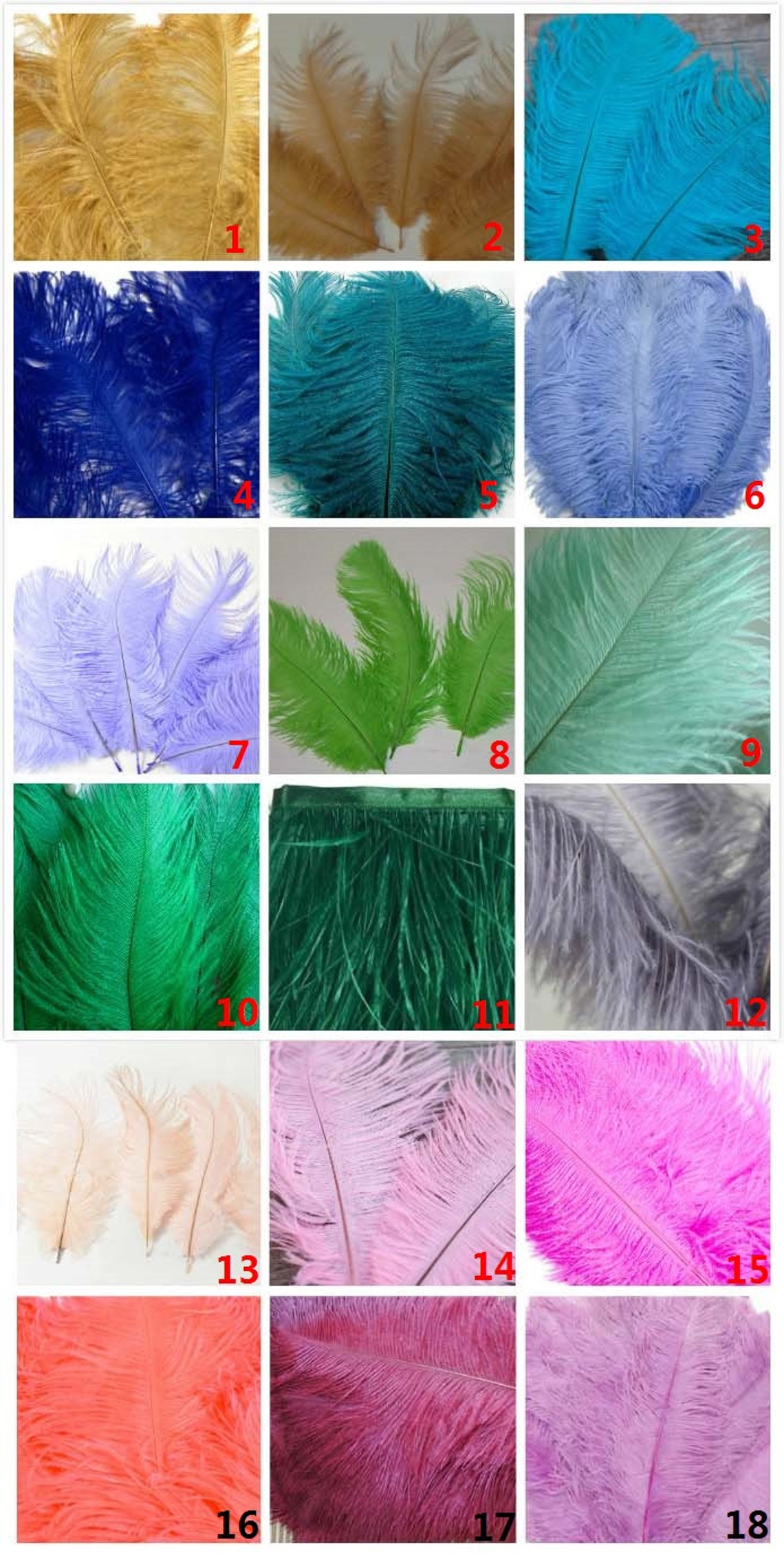 50 Purple Ostrich Feather， 18-20inch - Etsy