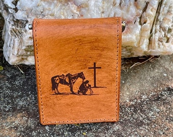 Praying Cowboy Wallet - Etsy