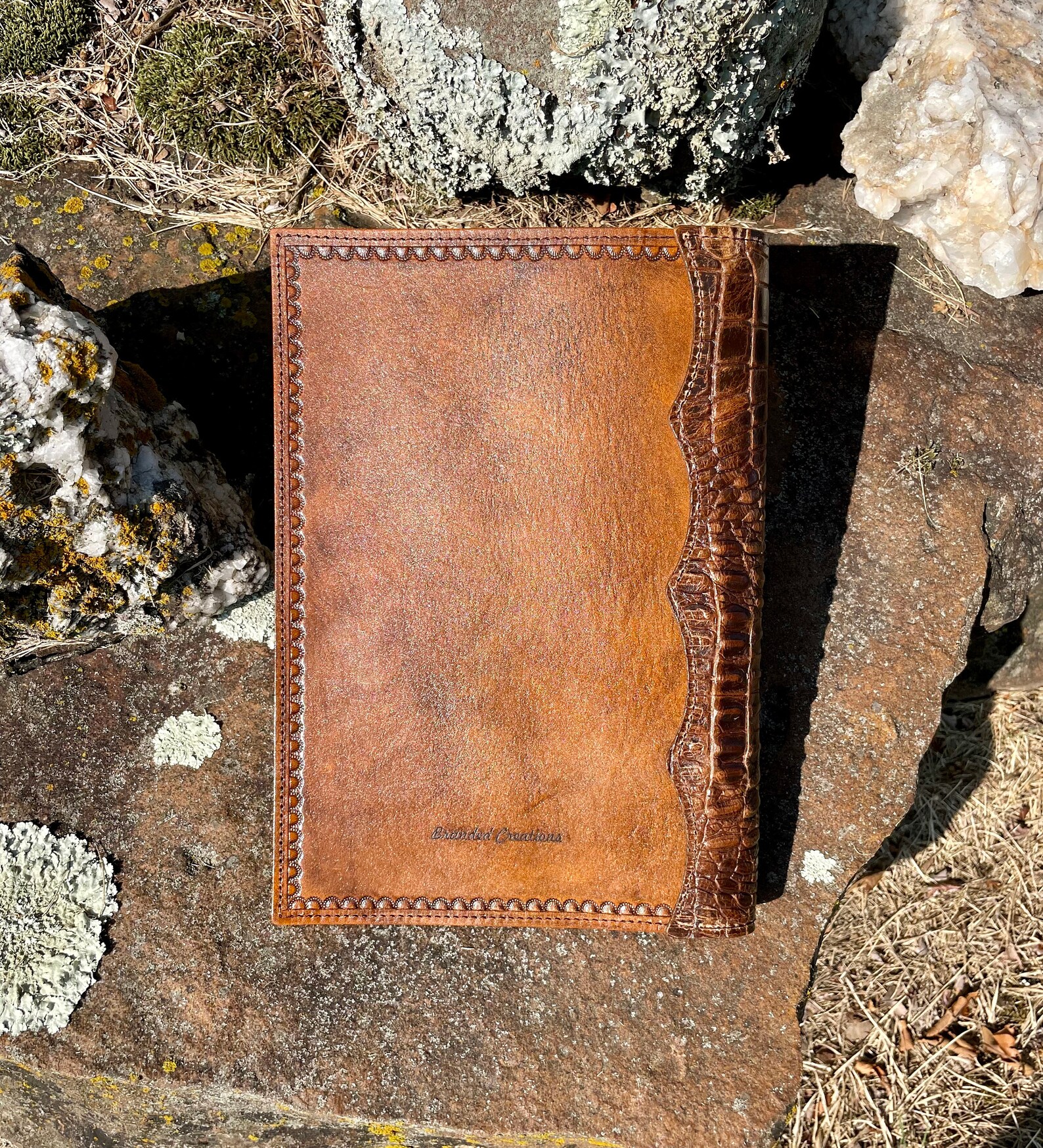 Handcrafted Laser Engraved All Leather Bible Cover With Embossed ...