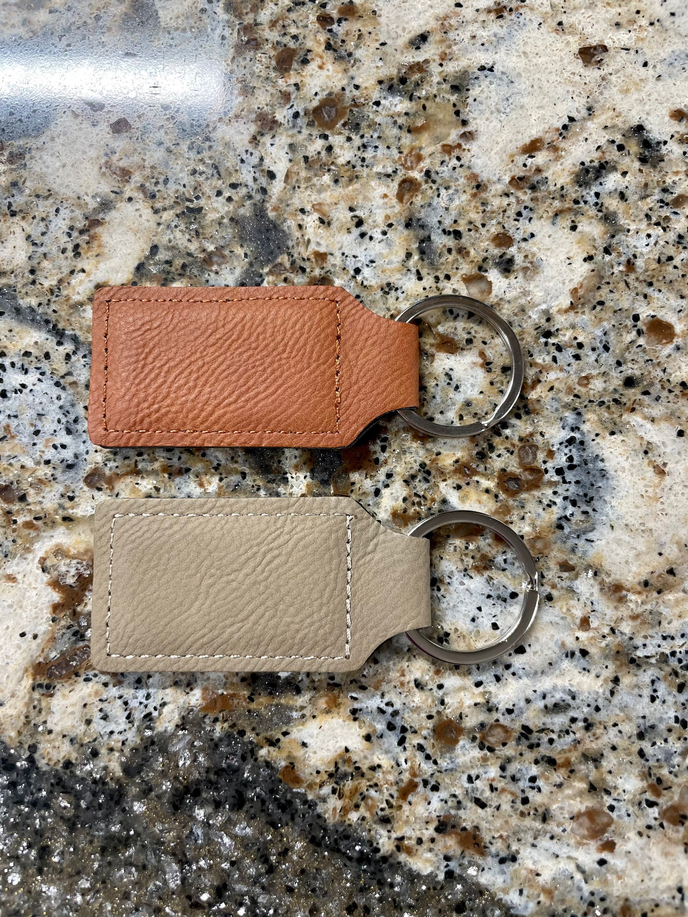 Laser Engraved Deer Buck Leather Keychain - Etsy