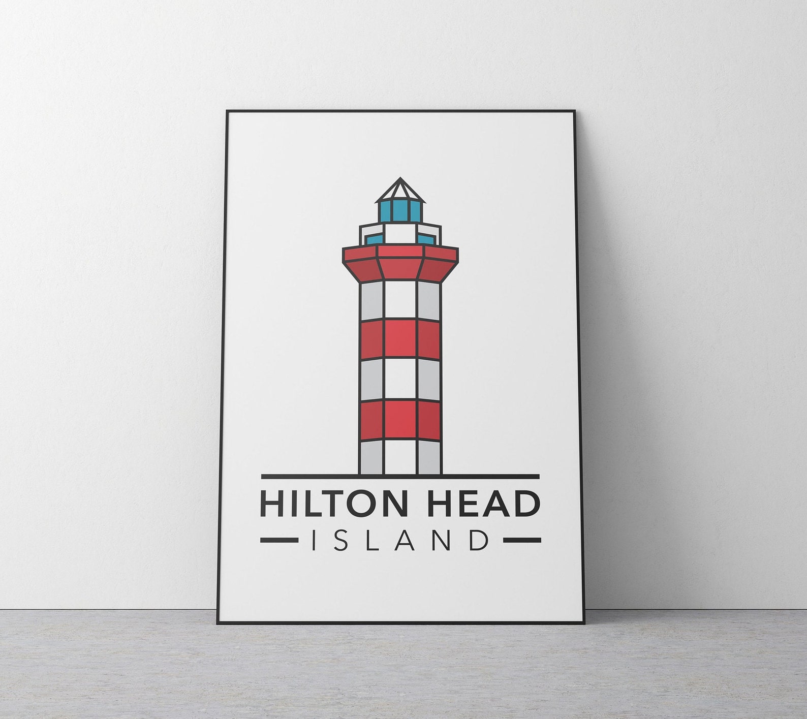 Hilton Head Poster Hilton Head Lighthouse Sea Pines Poster Hilton Head ...