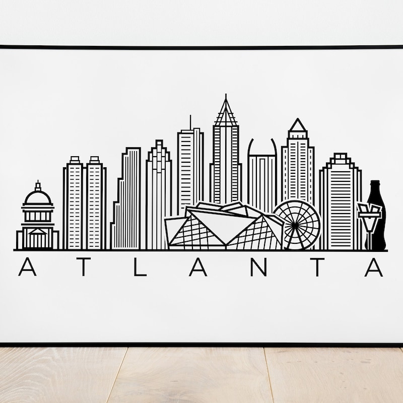 Atlanta Skyline - Etsy