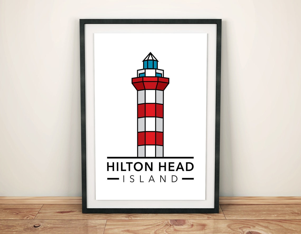 Hilton Head Poster Hilton Head Lighthouse Sea Pines Poster Hilton Head ...
