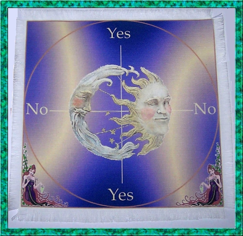 Moon Goddess Scrying Mat Dowsing Wiccan Magic Divination - Etsy