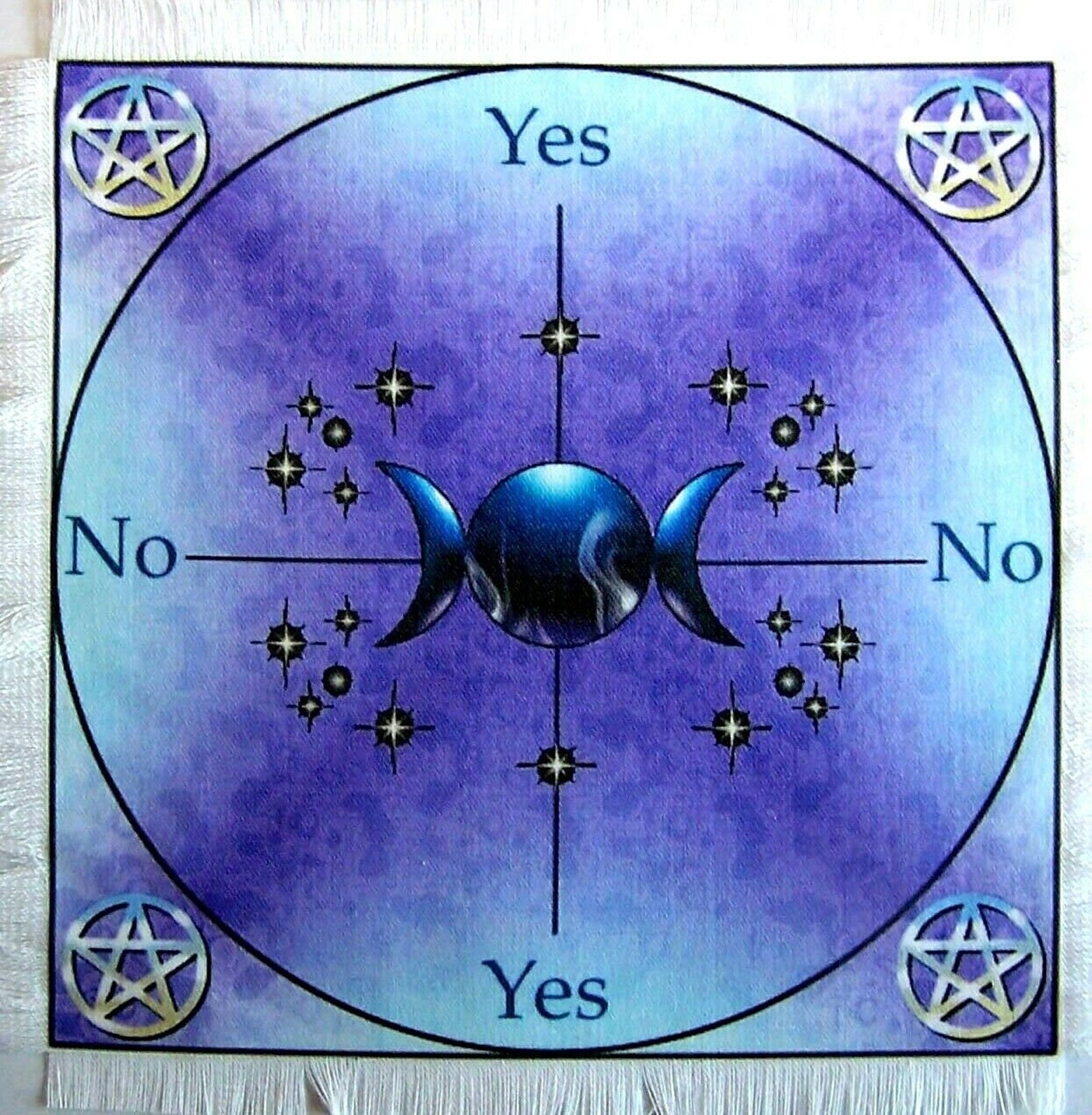 Triple Moon Scrying Mat Dowsing Wiccan Magic Divination. - Etsy