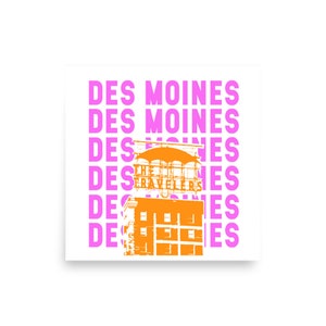 Des Moines Poster - Etsy