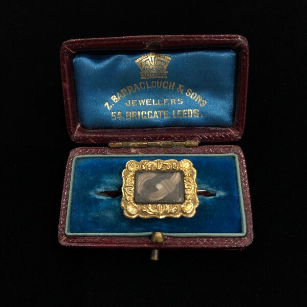 Antique Victorian Hair Brooch - Etsy