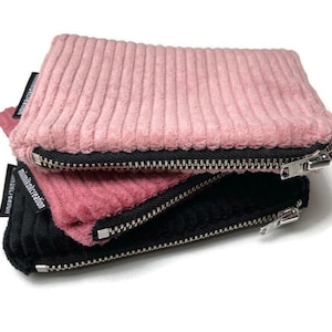 Mini Zip Purse, Wide Wales Corduroy Zip Purse, YKK Zip /small Cards ...