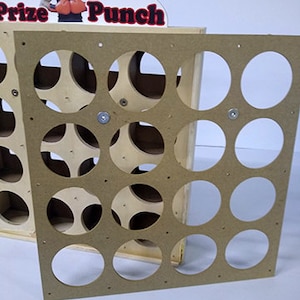 Punch Board Prize Game Table Top Version Hidden Compartments ...