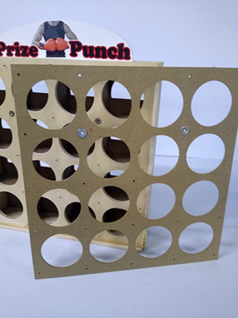 Punch Board Prize Game Table Top Version Hidden Compartments ...