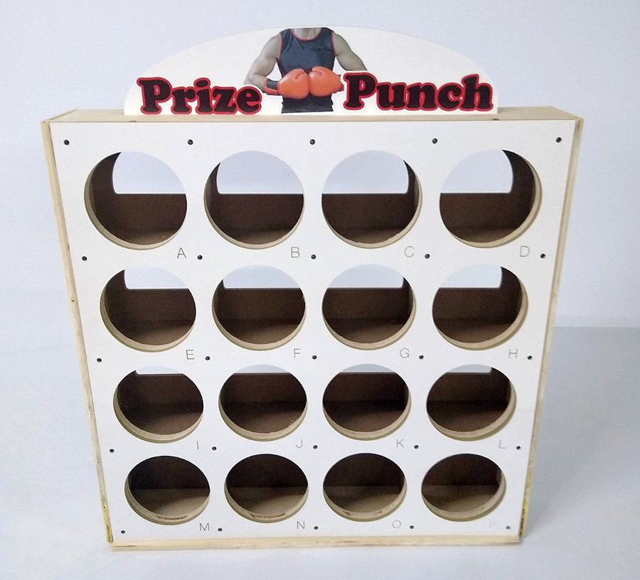 Punch Board Prize Game Table Top Version Hidden Compartments ...