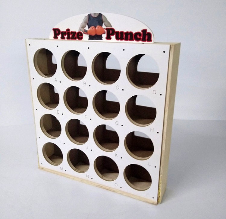 Punch Board Prize Game Table Top Version Hidden Compartments ...