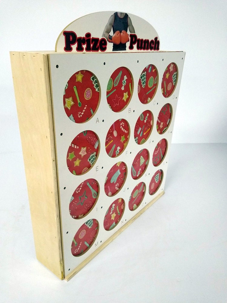 Punch Board Prize Game Table Top Version Hidden Compartments ...