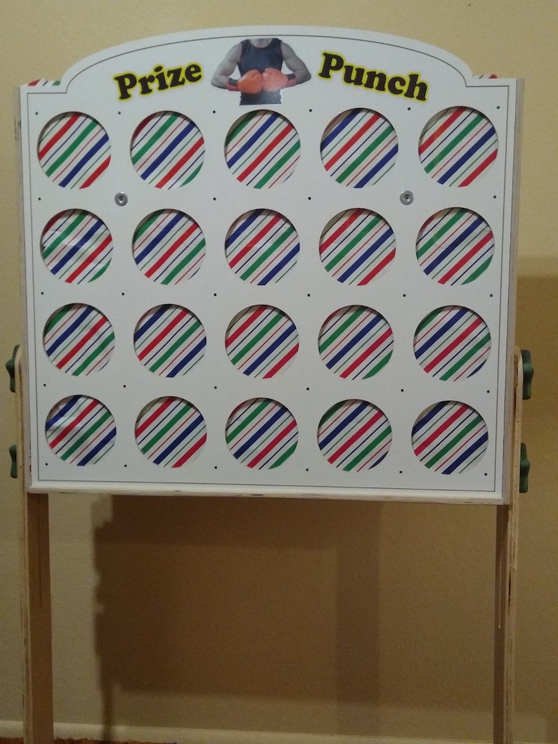 Punch Board Prize Game, Free Standing, 20 Compartments, Parties, School ...