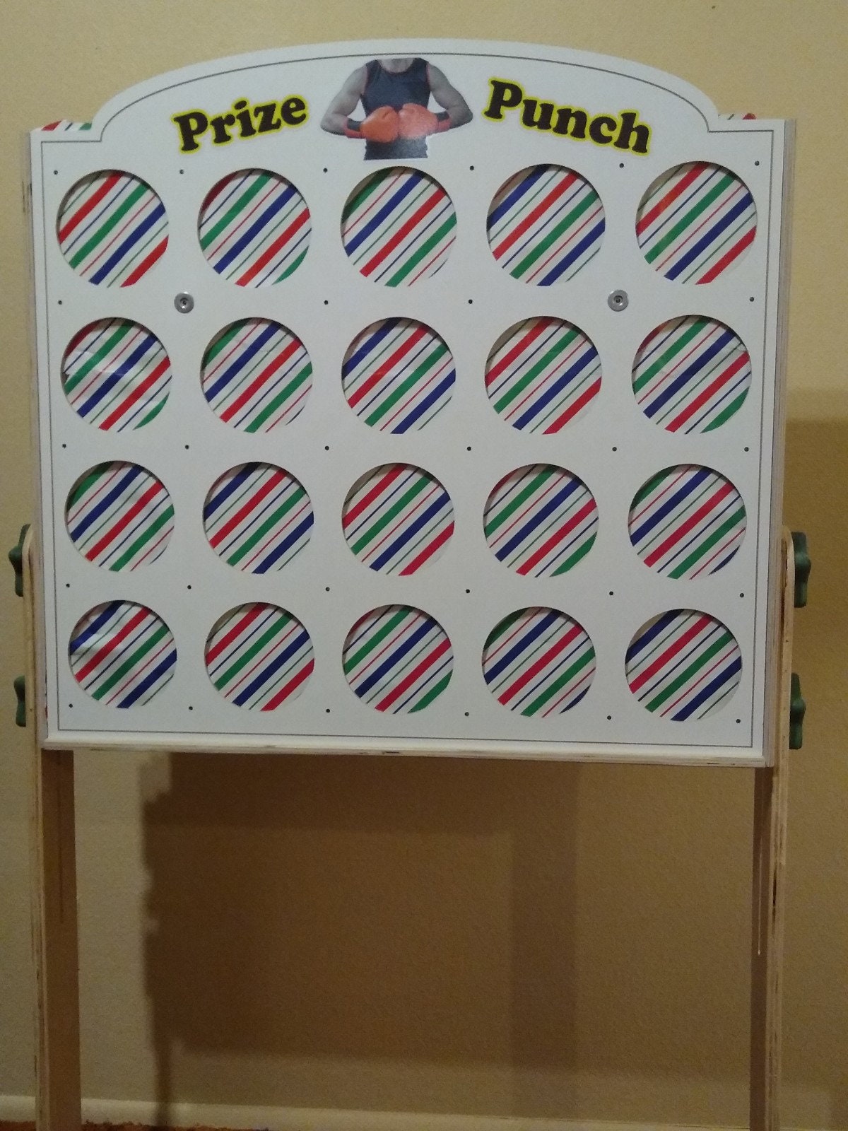 Punch Board Prize Game, Free Standing, 20 Compartments, Parties, School ...