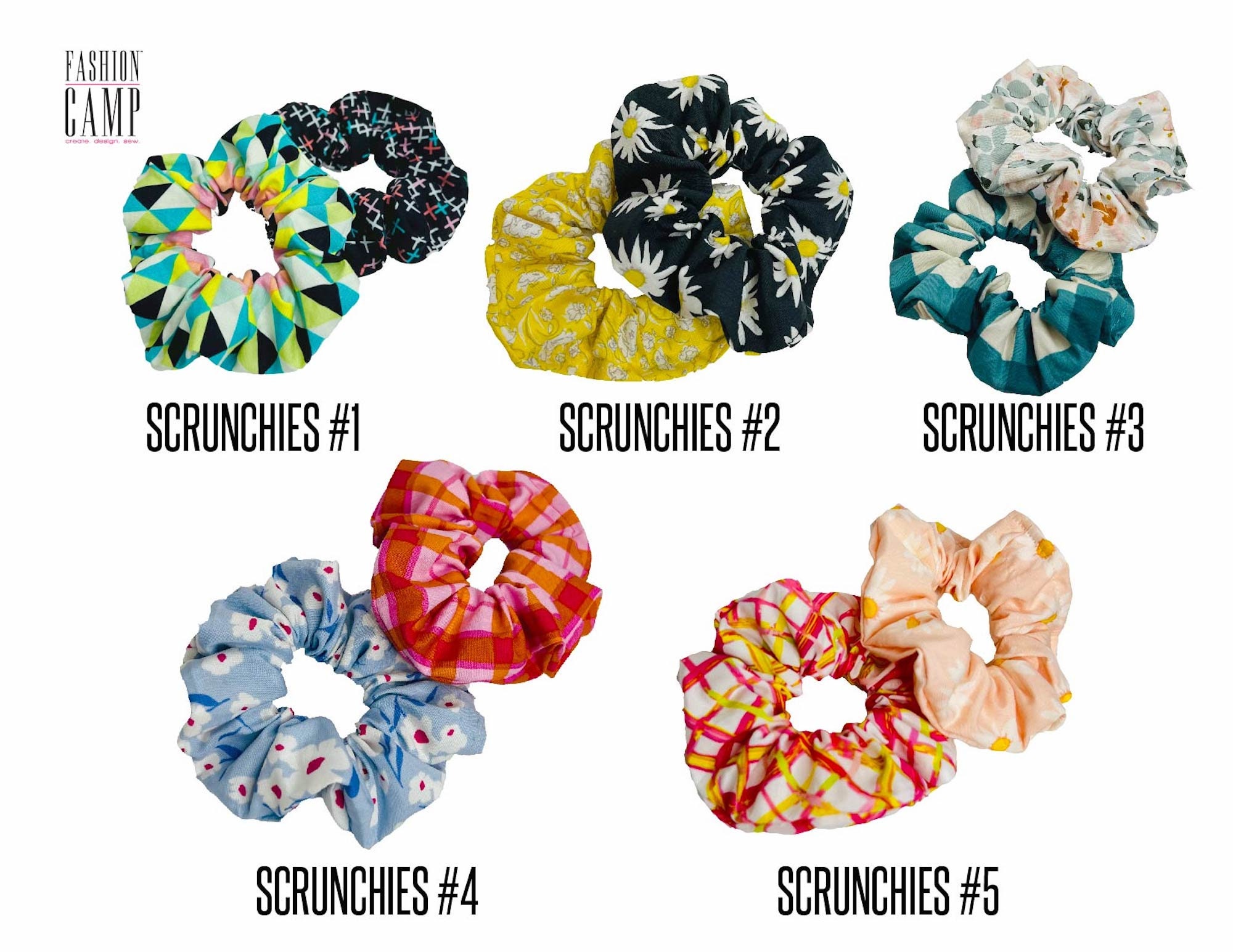 DIY Scrunchie Sewing Kit for Kids: Video Tutorial & Pattern - Etsy