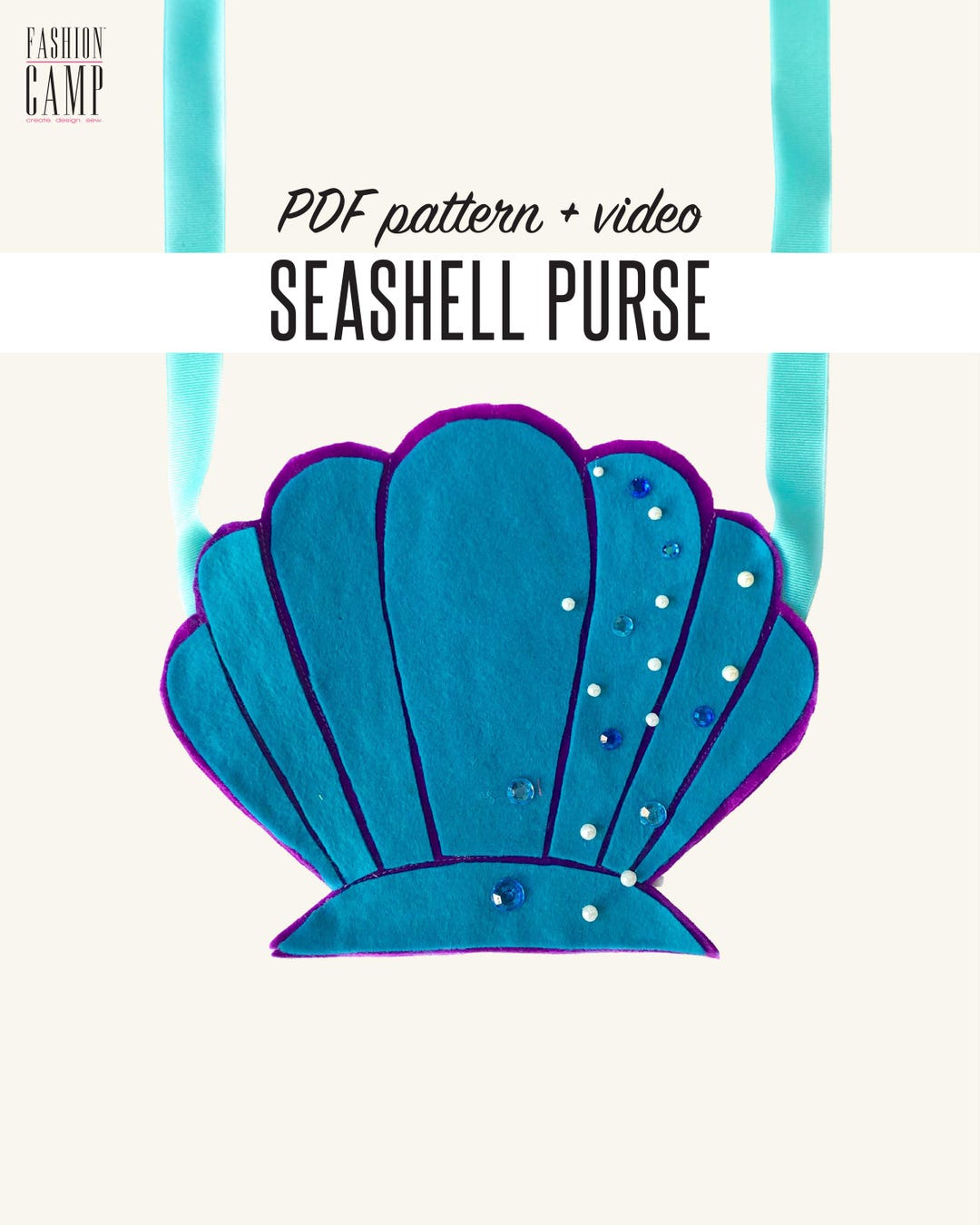 Seashell Purse Sewing Pattern - Digital Download & Video Tutorial - Etsy