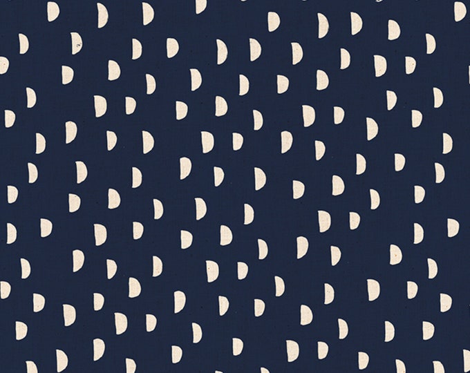 Simple Moon Print Fabric | Ruby Star Society Heirloom Moons in Navy ...