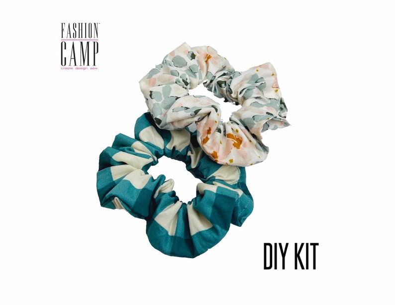 DIY Scrunchie Sewing Kit for Kids: Video Tutorial & Pattern - Etsy